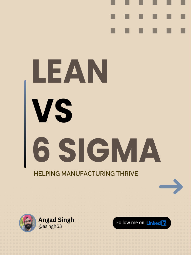 To Dump Lean VS 6sigma | PDF