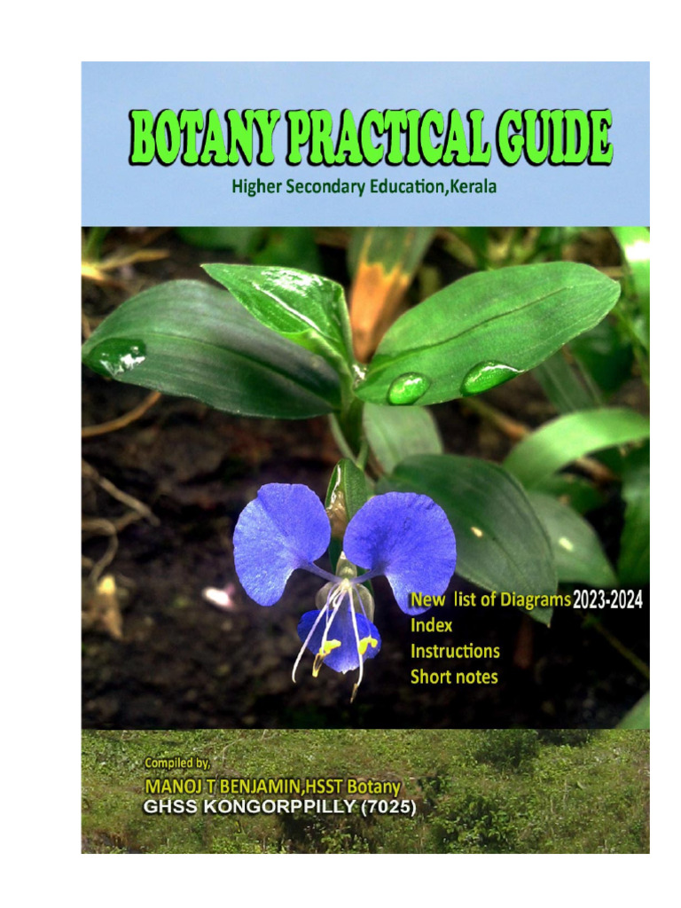 Botany Practical Record List and Notes 2024 Final Aaa | PDF