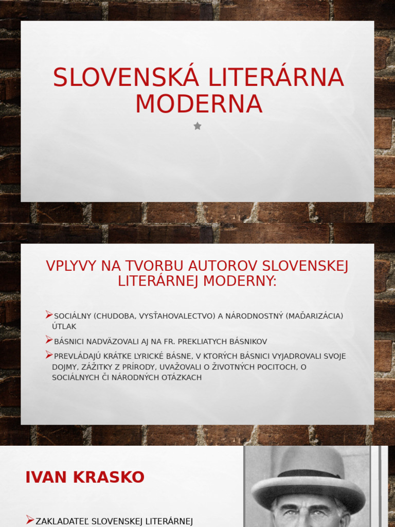 Slovenská Literárna Moderna | PDF