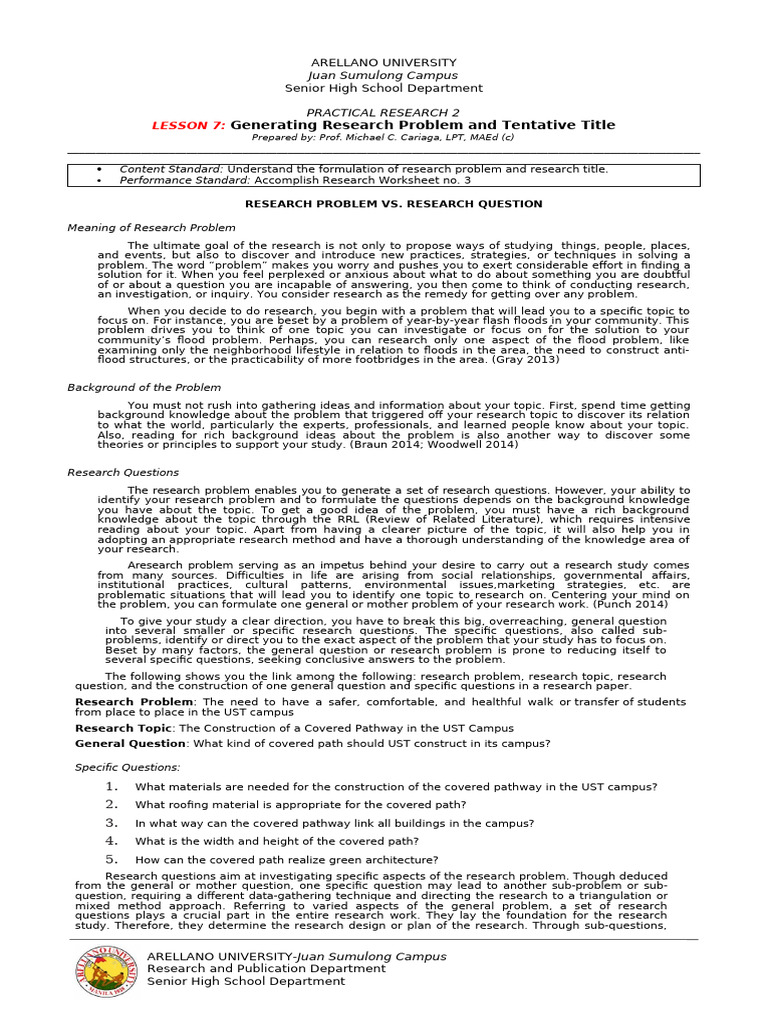 Handout L7 Q1 PR2 | PDF | Knowledge | Scientific Method