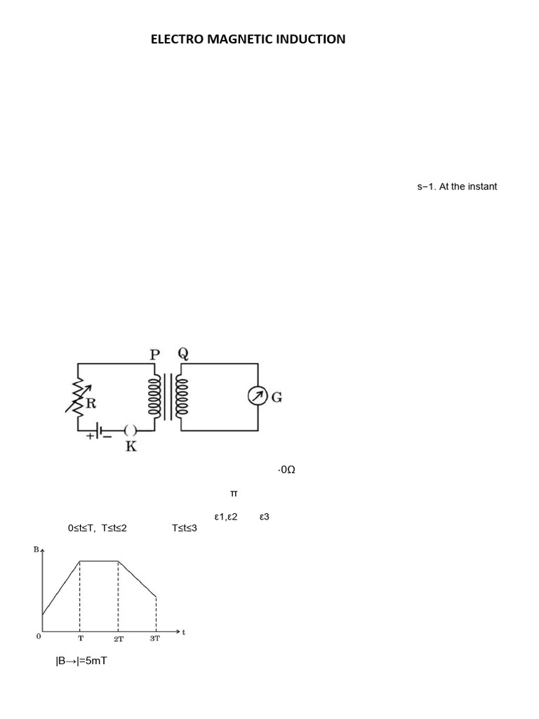 Understanding Electromagnetic Induction Concepts | PDF | Inductor ...