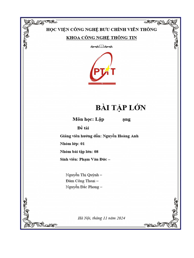 BTL LTM Pham Van Duc | PDF