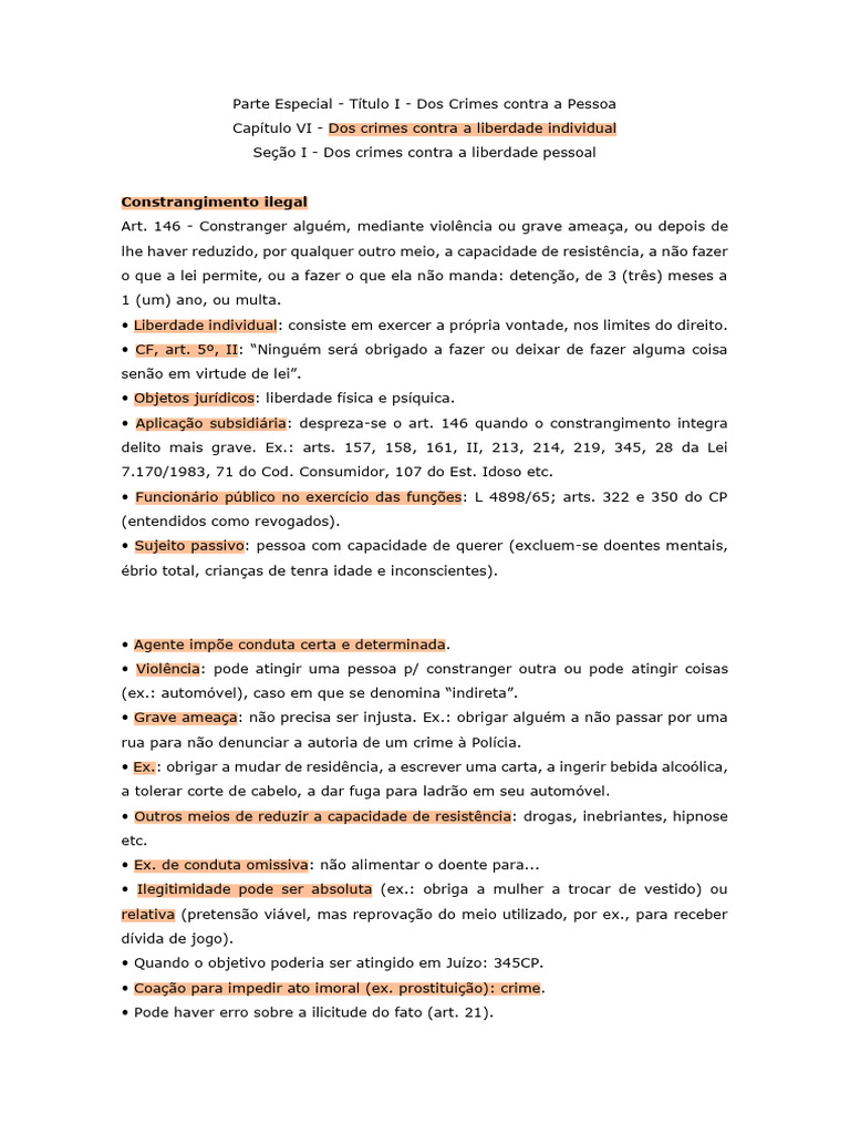 Esquema Iii | PDF | Crimes | Crime e Violência