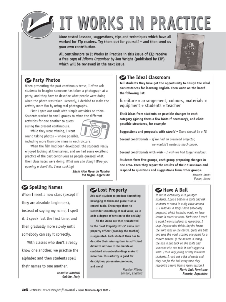 Engaging ESL Activities for Classrooms | PDF | Linguistics