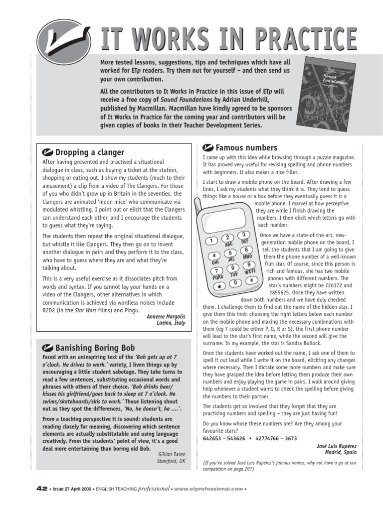 It Works in Practice 027 | PDF