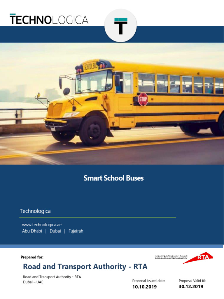 RTA School Buses Proposal | PDF | School Bus | Bus