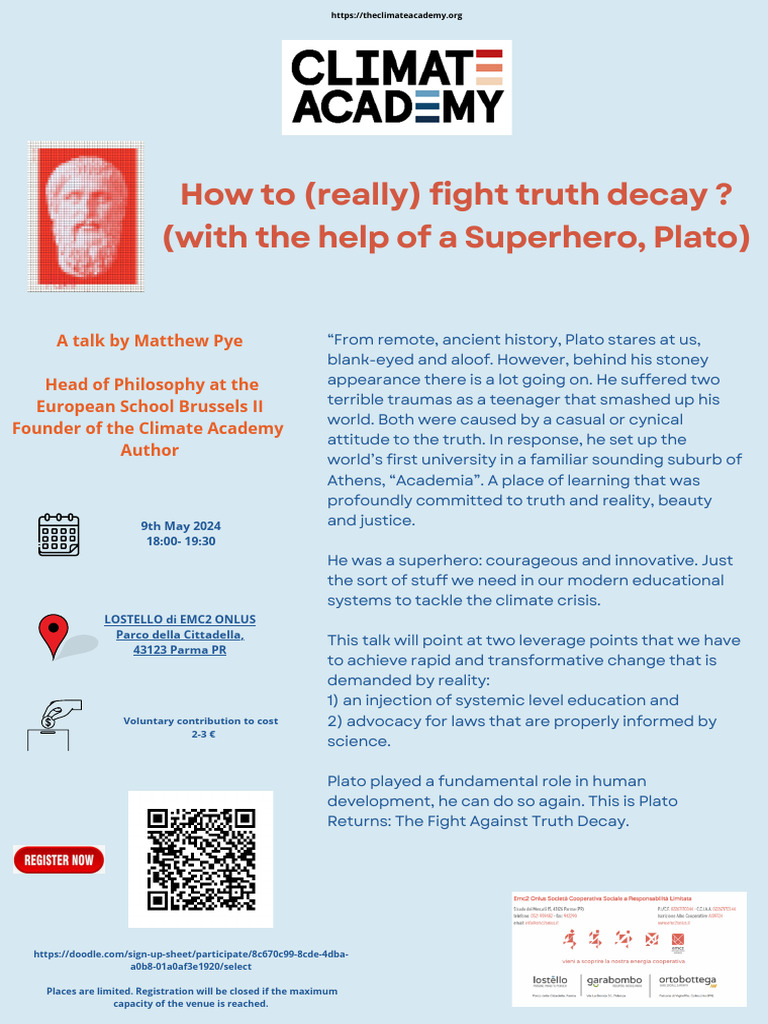 Invitation 9th May - How To (Really) Fight Truth Decay - A Talk by ...