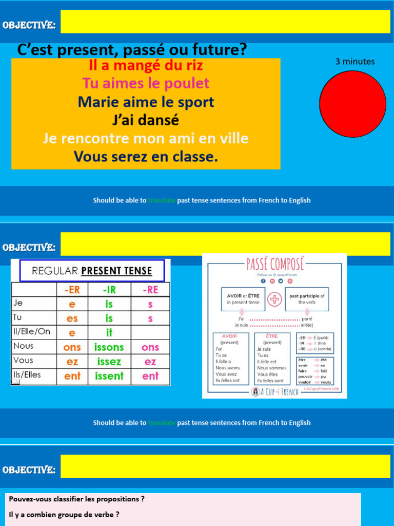 Utiliser Verbes Au Passe Compose | PDF | Grammatical Tense ...