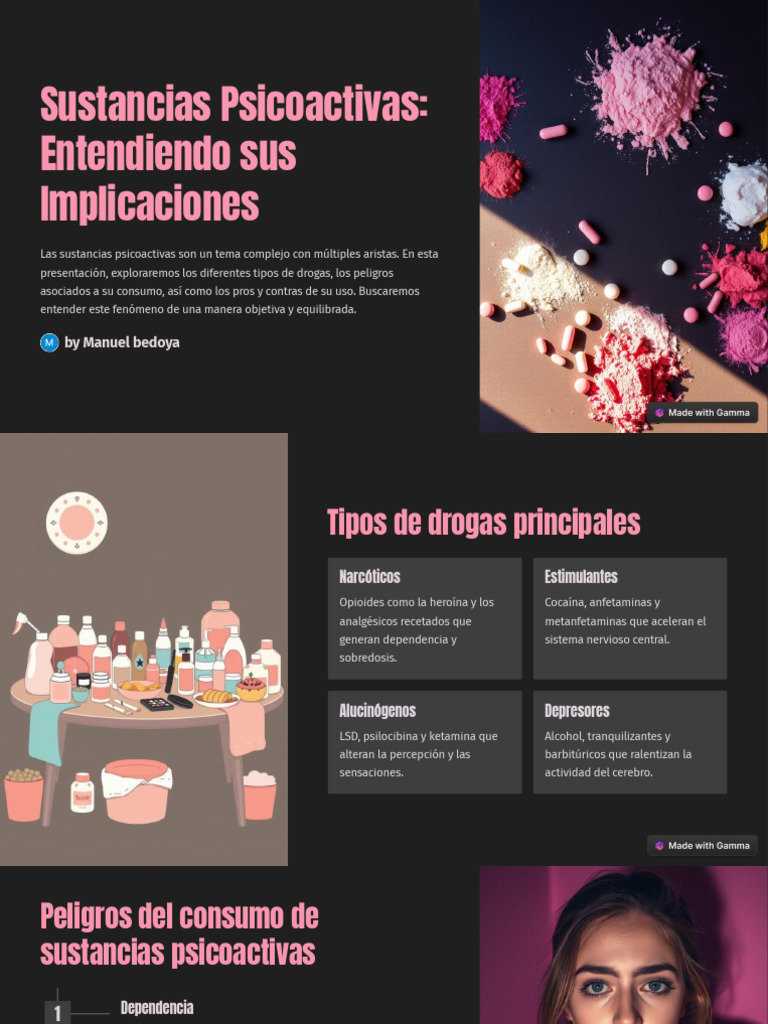 Sustancias Psicoactivas Entendiendo Sus Implicaciones | PDF | Drogas | Drogas Psicoactivas