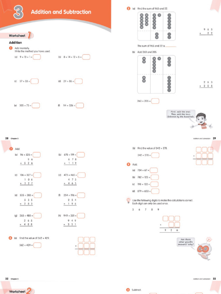 Addition and Subtraction | PDF
