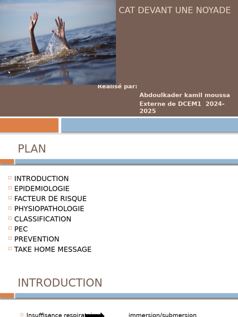 Cat Devant Une Noyade Akm | PDF | Réanimation cardio-pulmonaire | Urgences médicales