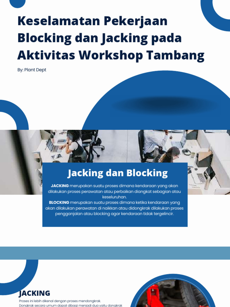 Keselamatan Pekerjaan Jacking Dan Blocking | PDF | Teknologi & Rekayasa