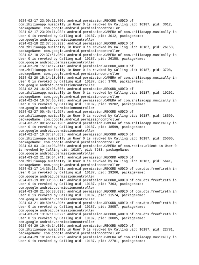 Perm Debug Info | PDF