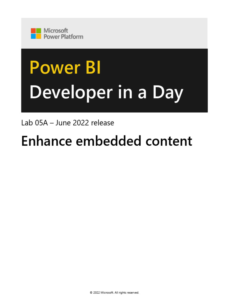 PowerBIDevIAD_Lab05A | PDF | Software | Java Script