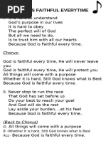 Adventist Youth Short Choruses List | PDF | Jesus | Prayer