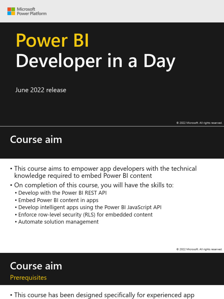 PowerBIDevIAD Presentation | PDF | Microsoft Azure | Share Point