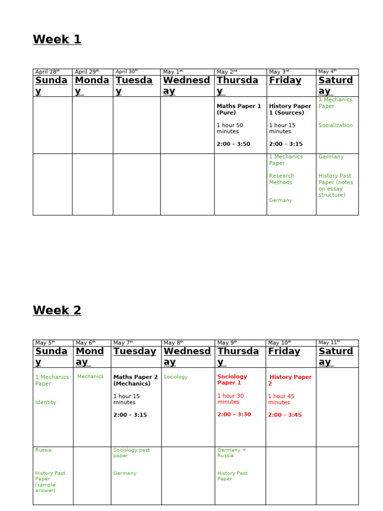 AS-Level Exam Timetable | PDF