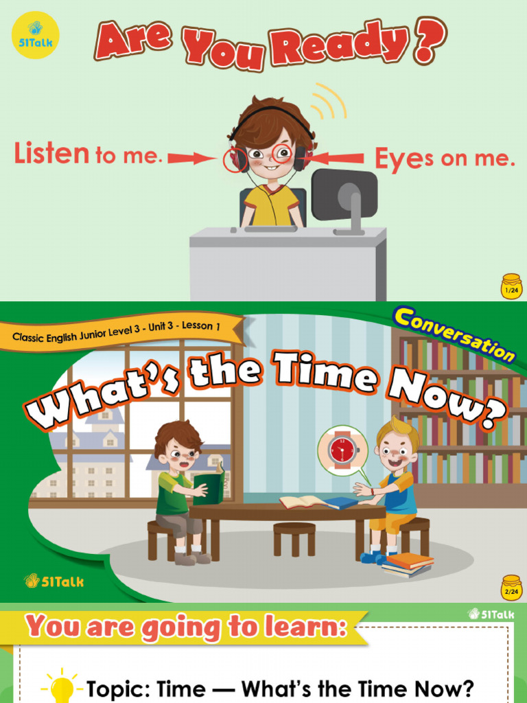 Level 3 - Unit 3 - Lesson 1 - What - S The Time Now | PDF