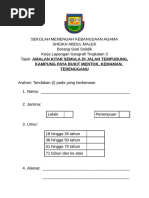 Borang Soal Selidik Kerja Lapangan GEO T3 | PDF