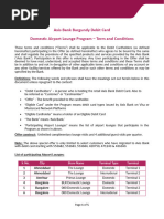 HDFC Regalia CC Lounge List | PDF | Airport Lounge | Banking Technology