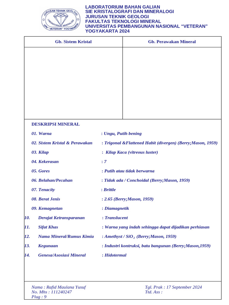 Deskrip Mineral Rapid | PDF