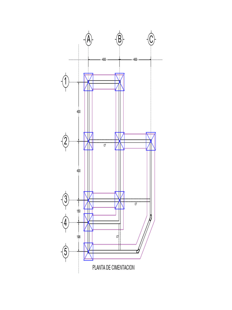 Planta Cimentacion | PDF