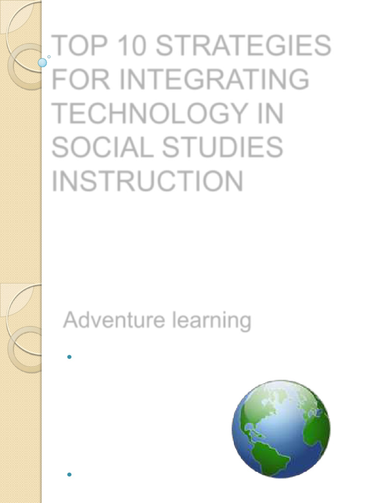 Top 10 Strategies For Integrating Technology in Social Studies ...