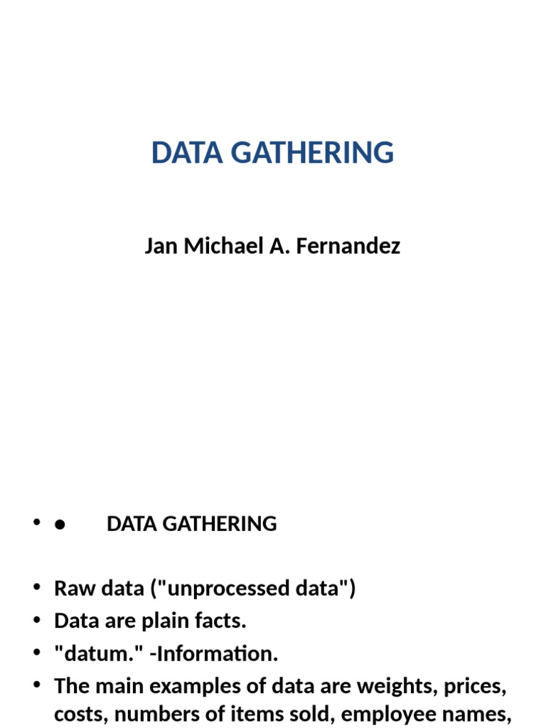 Data Gathering Procedure | PDF | Data | Information