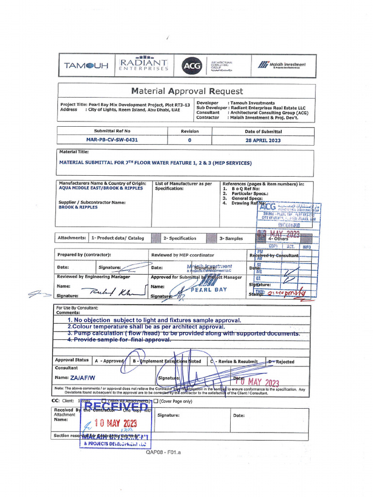 Mar-0431 Brook & Ripples-7 Floor Water Feature 1, 2 & 3 (Mep Services ...