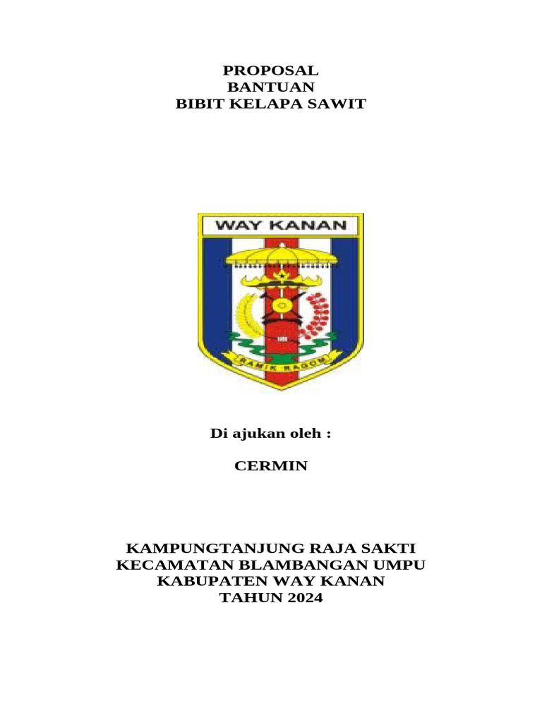 PROPOSAL BIBIT Bibit Sawit Gustam Ali | PDF