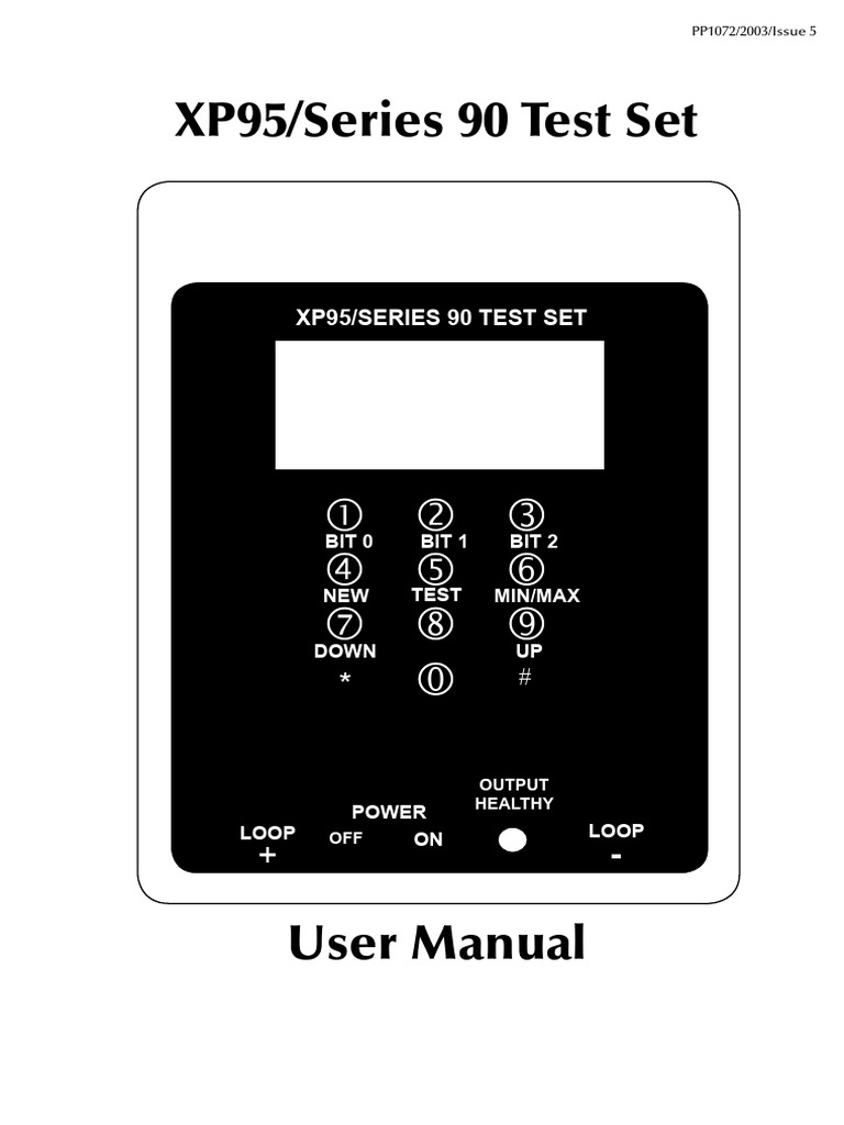 Apollo XP95 Series 90 Test Set Manual | PDF | Battery Charger | Bit