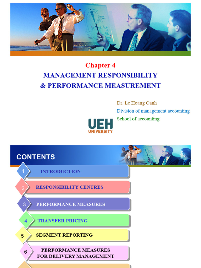 Chapter 4-Management Responsibility and Performance Measurement ...
