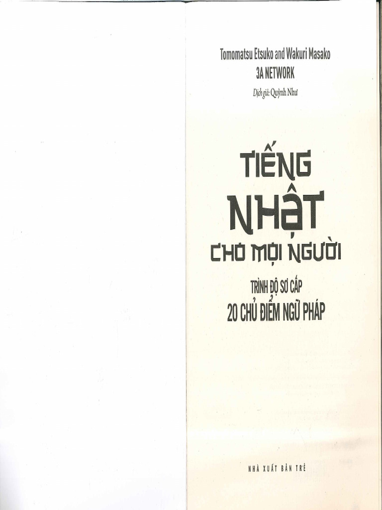 20 CHU DIEM-Tiếng Nhật cho mọi người | PDF
