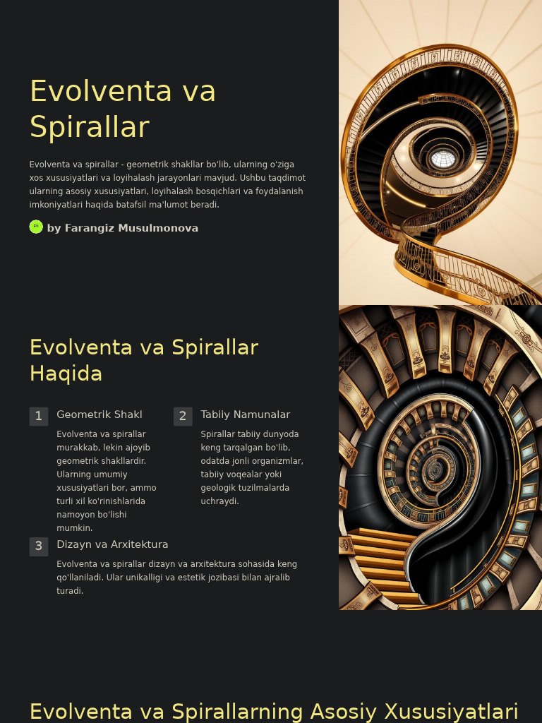 Evolventa Va Spirallar | PDF