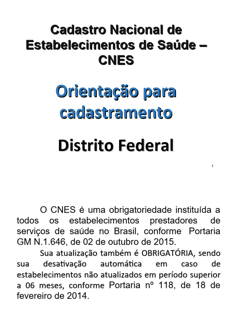 Guia de Cadastro CNES para Saúde | PDF | Microsoft Windows | Windows Vista