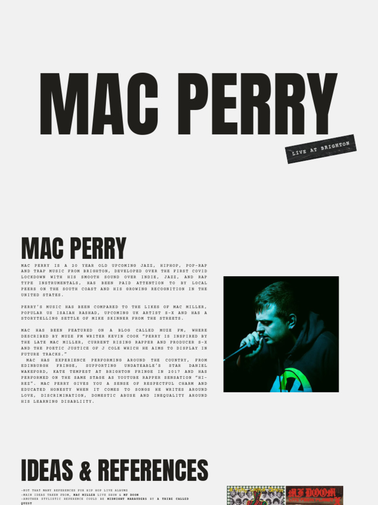 Mac Perry Live at Brighton Brief | PDF