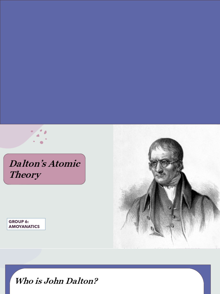 Daltons-Atomic-Theory | PDF | Atoms | Chemical Compounds