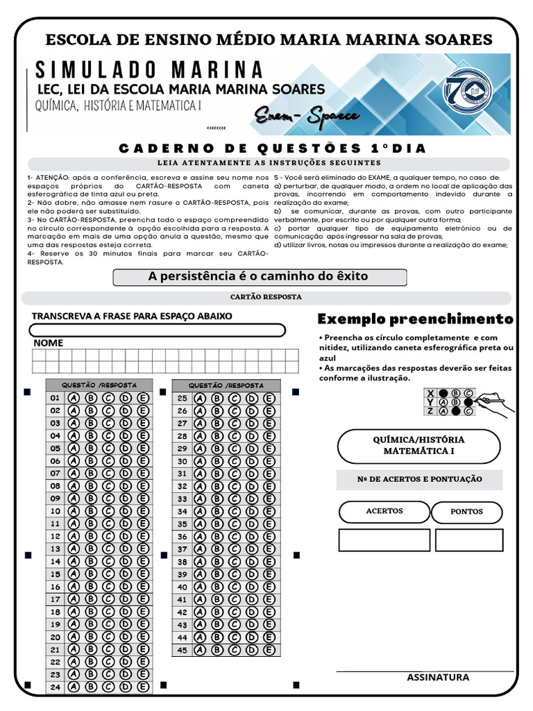 Capa de Simulado Lec 2024 | PDF | Caneta | Comunicação