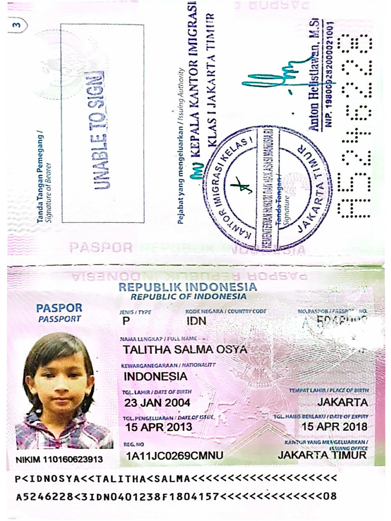 Paspor Talitha | PDF