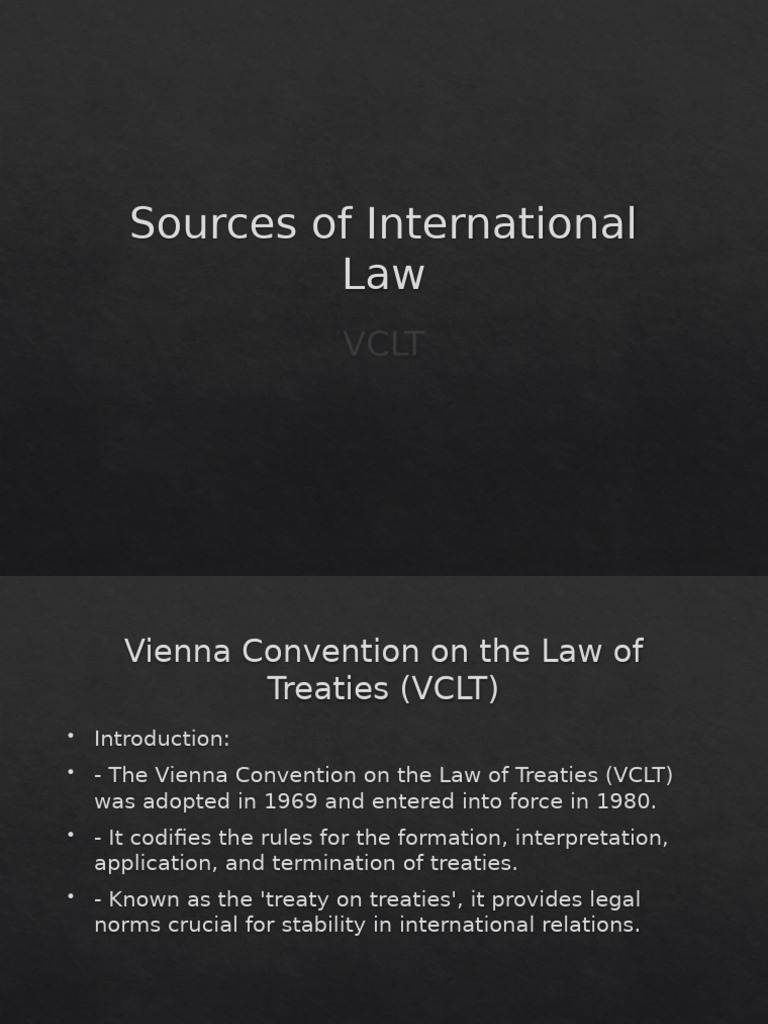 VCLT Lesson Presentation | PDF | Treaty | Justice