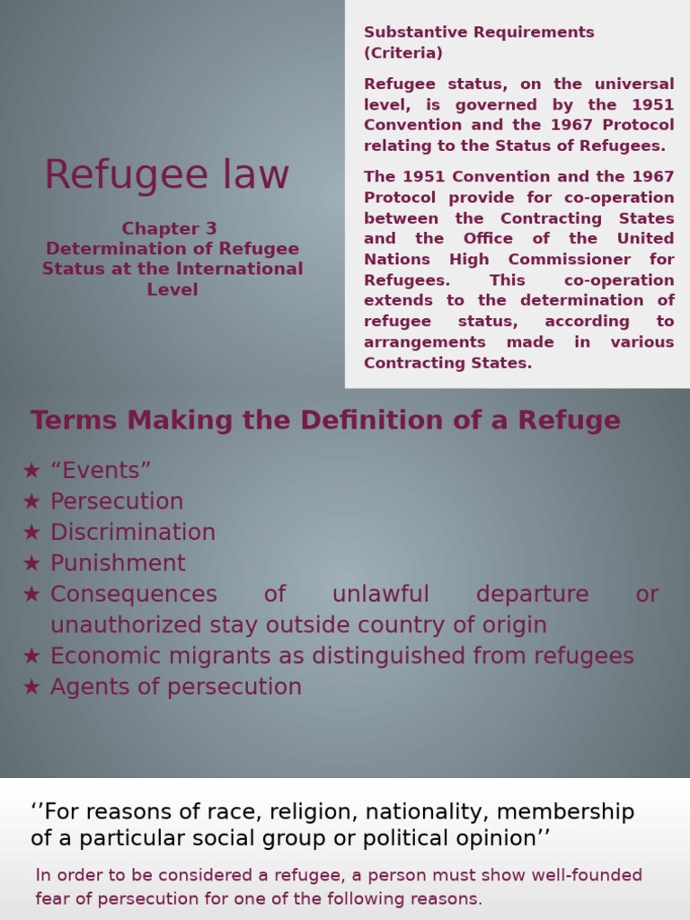 Refugee Law CH - 3 &4 | PDF | Refugee | Nationality