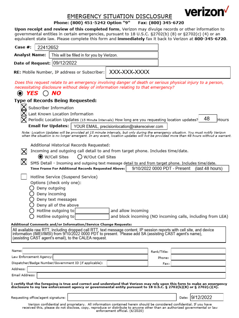 Verizon EDR Example | PDF | Service Industries | Telecommunications