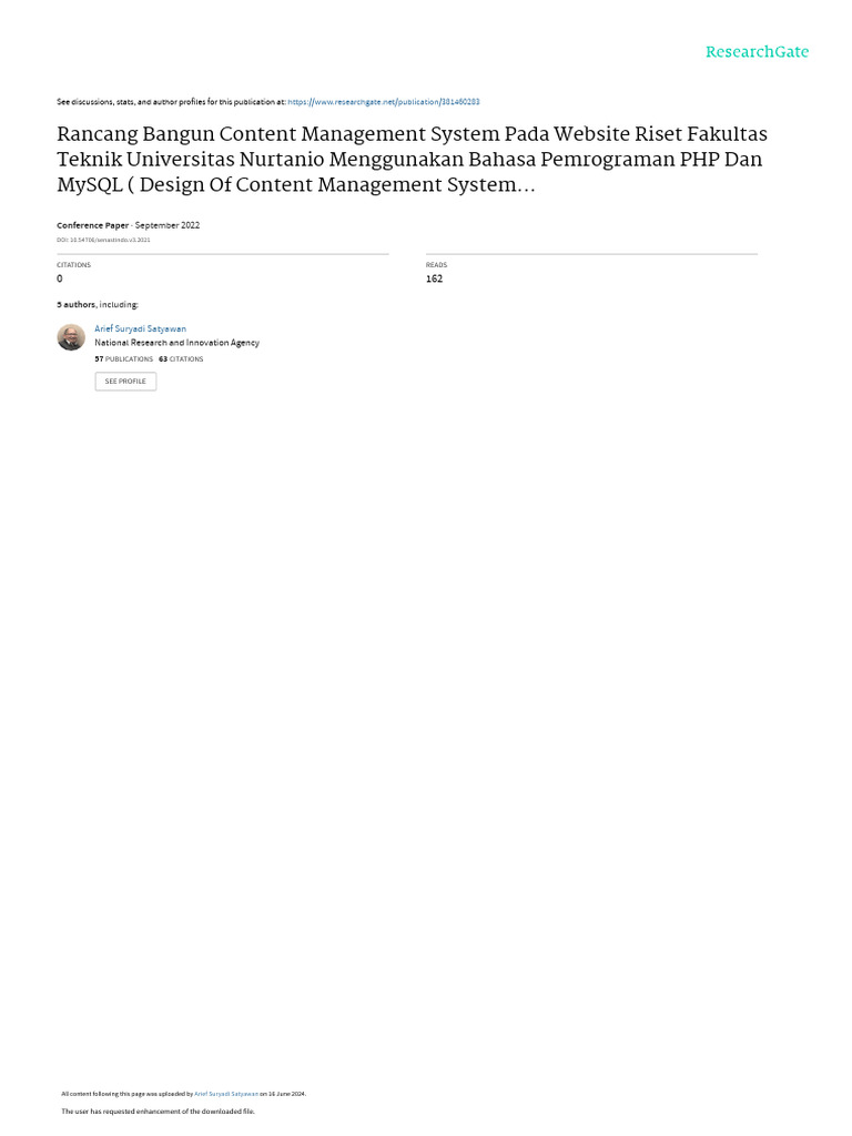 Database, Mysql | PDF | Komputer
