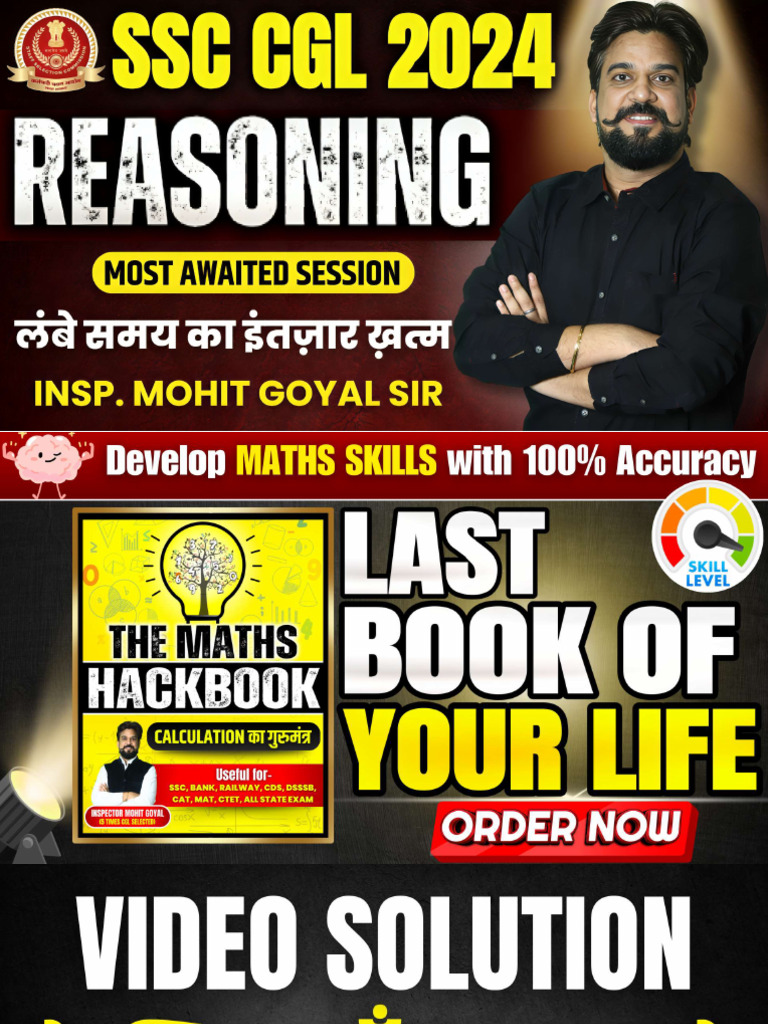 Reasoning Special CGL 2024 | PDF