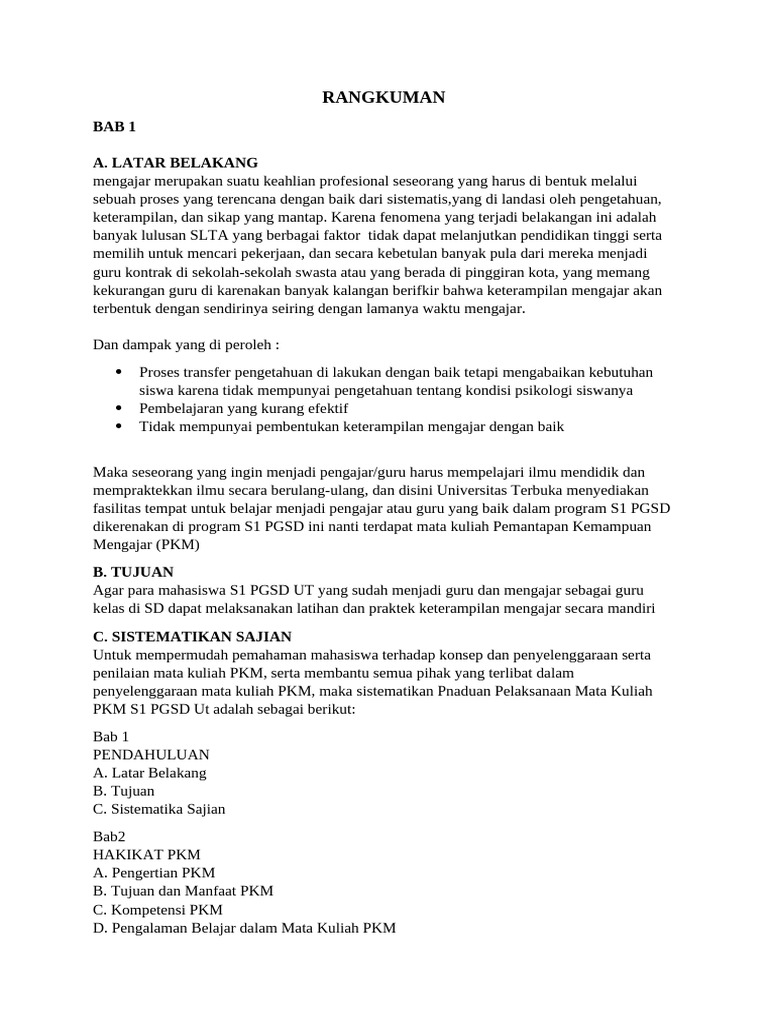 RANGKUMAN | PDF