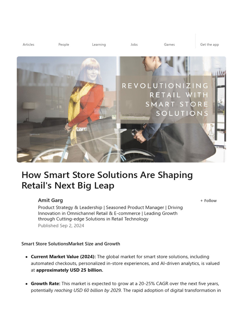 Future How Smart Store Solutions Shaping Retails | PDF | Retail ...