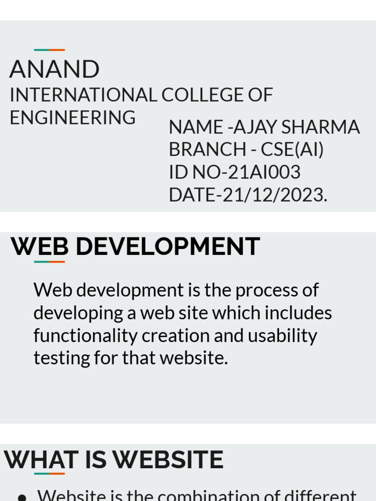 Web Development Basics and Bootstrap Guide | PDF | Technology & Engineering