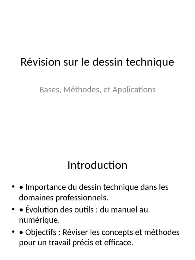 Révision Dessin Technique | PDF