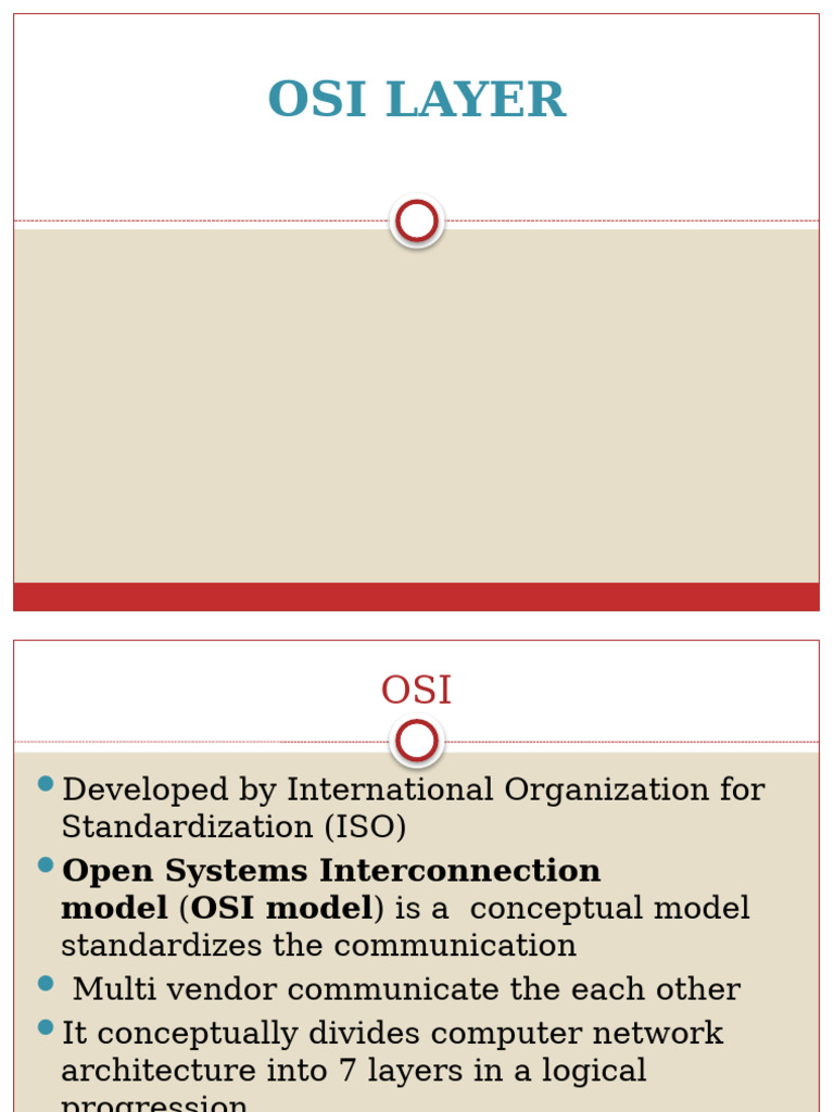Osi Layer | PDF | Osi Model | Computer Network