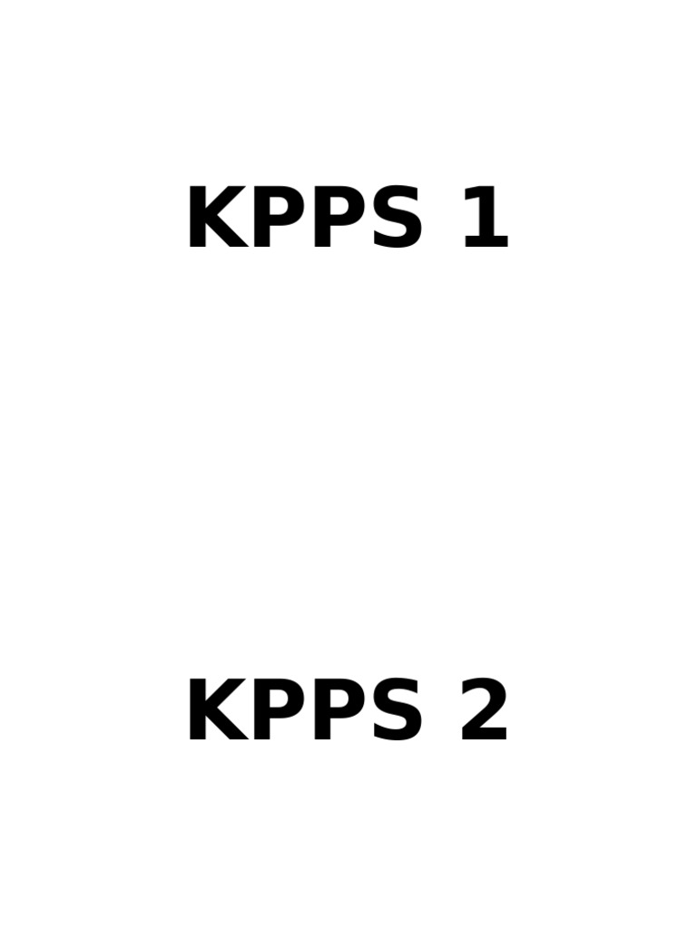 KPPS 2 | PDF